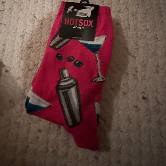 Hot Sox | Accessories | Hit Socks Sox Brand Martini Socks Pink | Poshmark